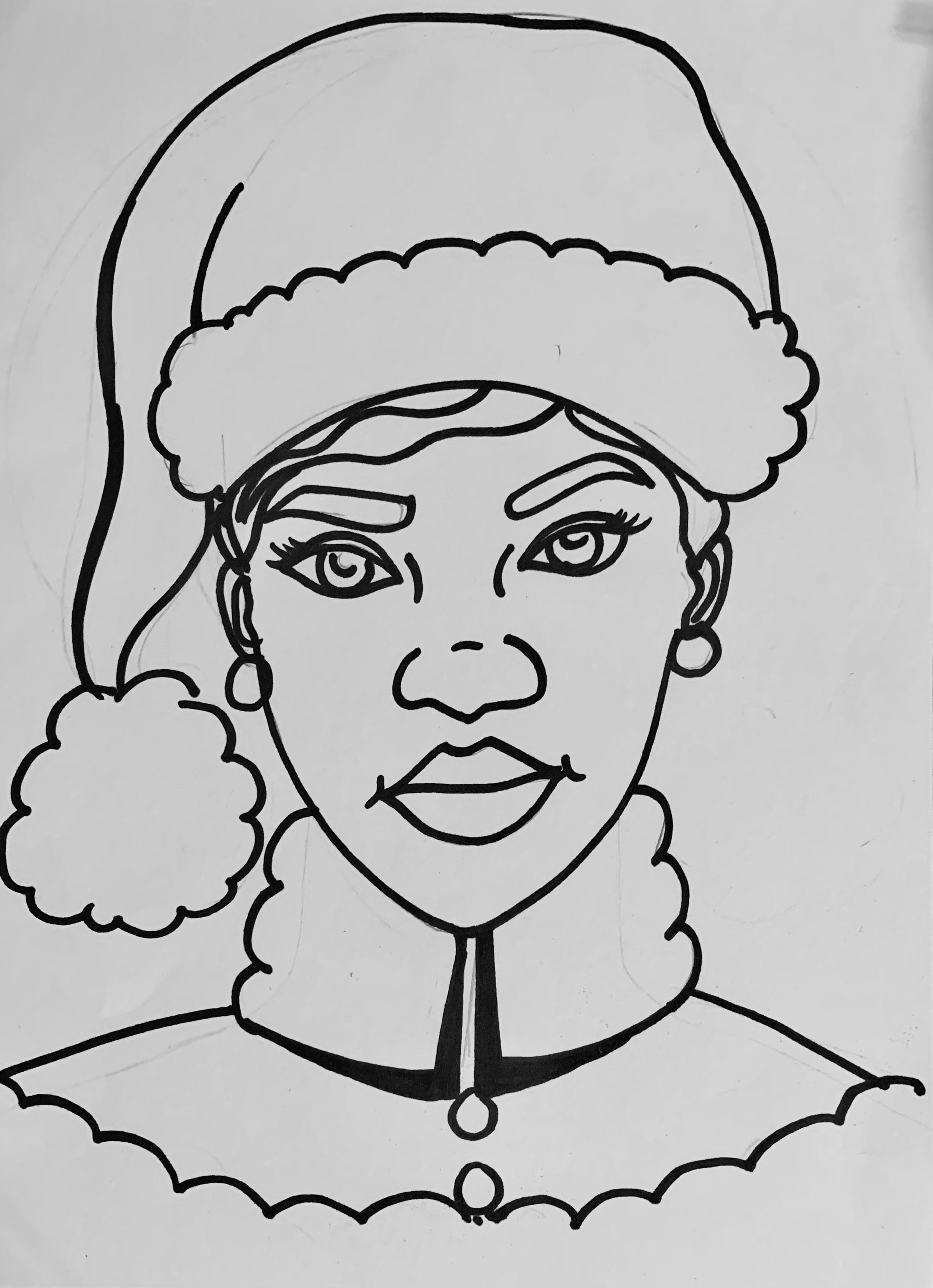 african american christmas coloring pages